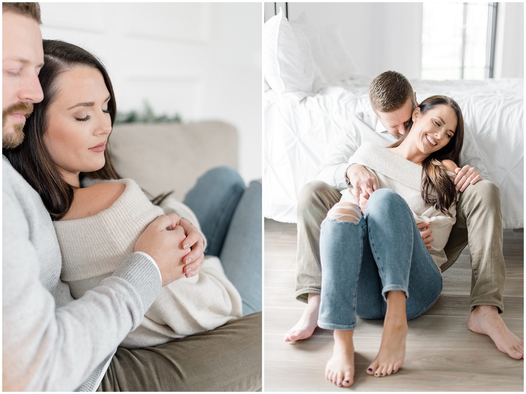 A Cozy Couples Session at Home | Seattle Wedding Photographer Janet Lin ...